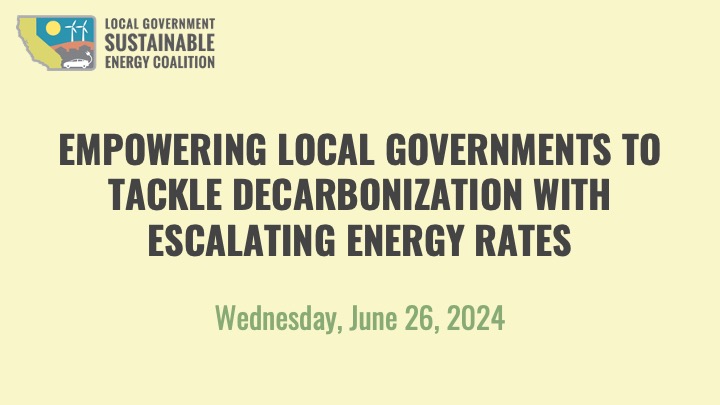 Empowering Local Governments to Tackle Decarbonization with Escalating ...
